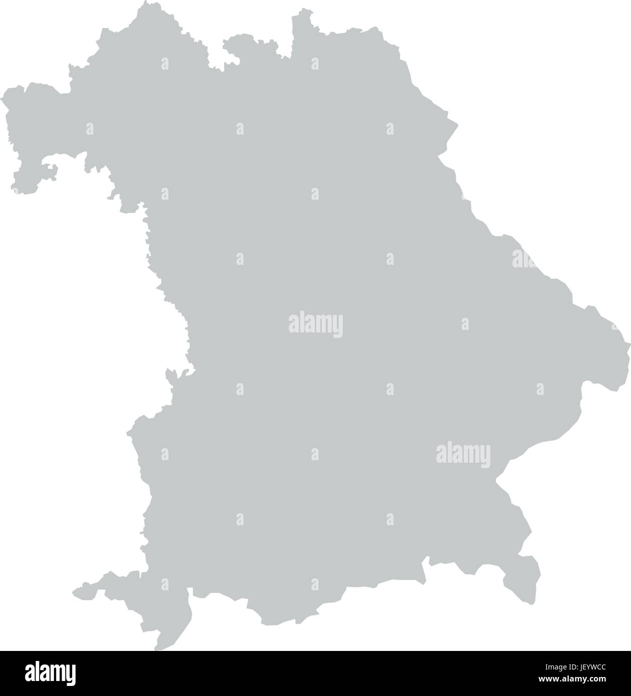 map of bavaria with borders in gray Stock Vector Image & Art - Alamy