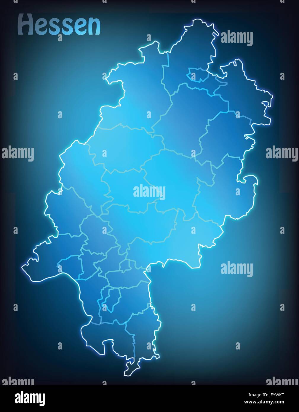 map of hesse with borders in bright colors Stock Vector Image & Art - Alamy