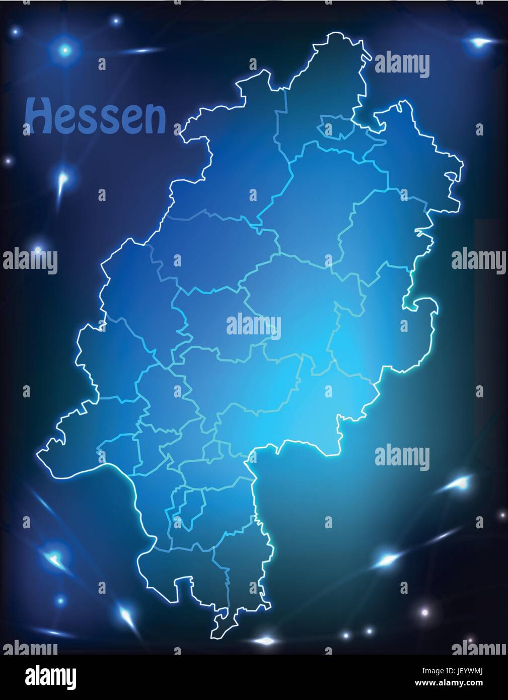 Map of hesse hi-res stock photography and images - Alamy