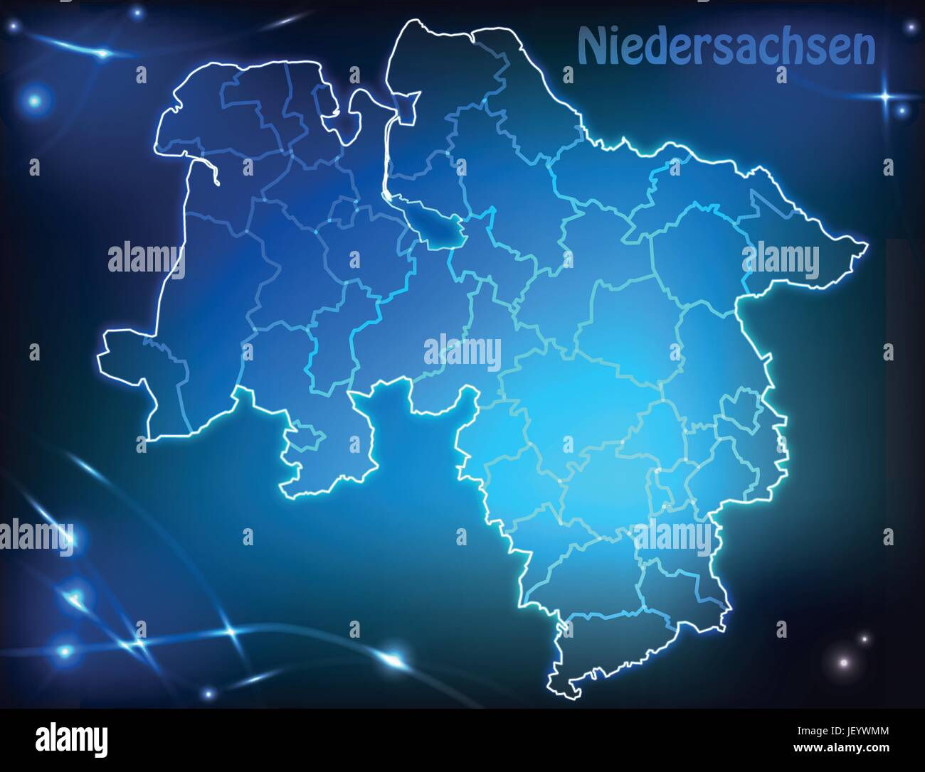 Lower saxony map hi-res stock photography and images - Alamy