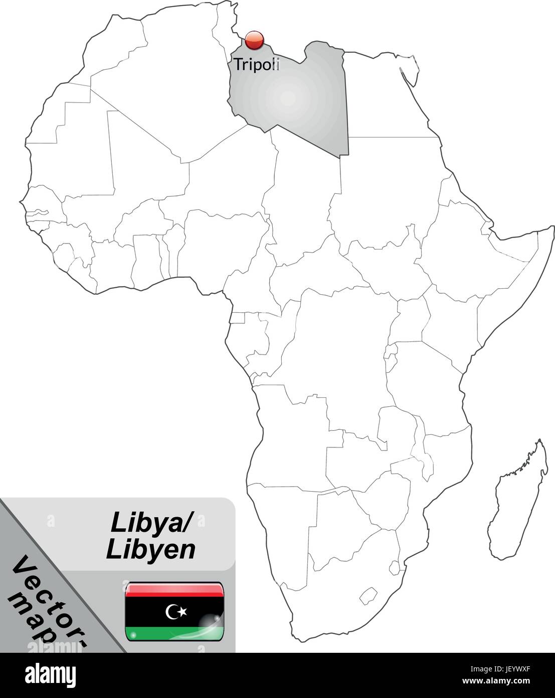 Map of libya hi-res stock photography and images - Alamy