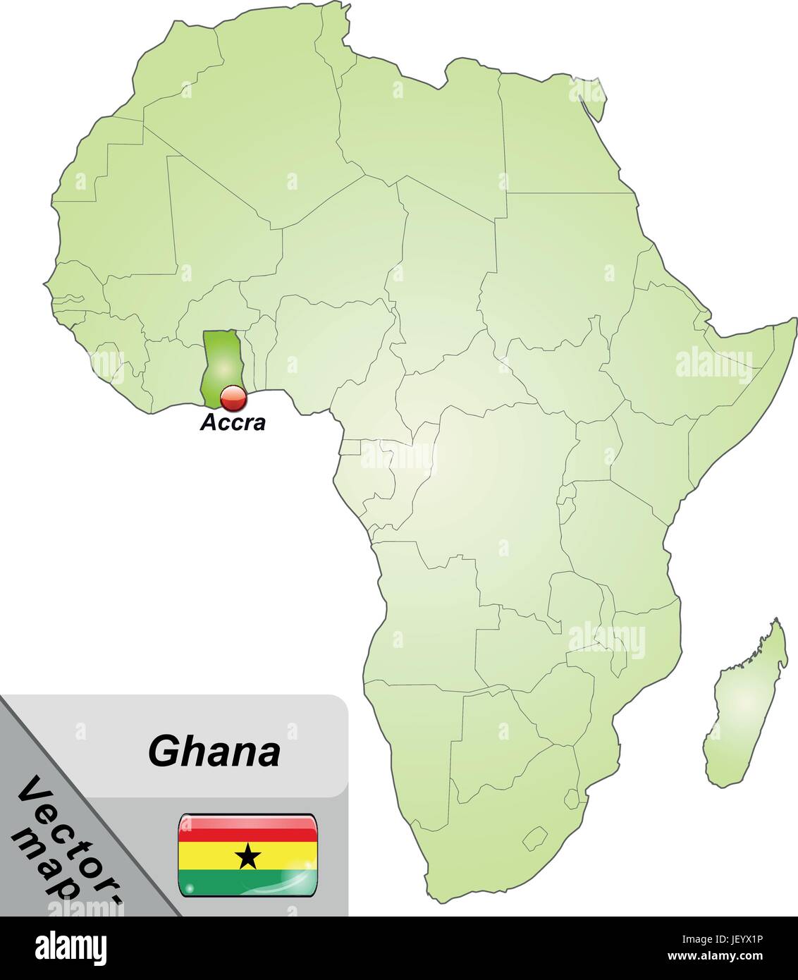 Map of ghana hi-res stock photography and images - Alamy