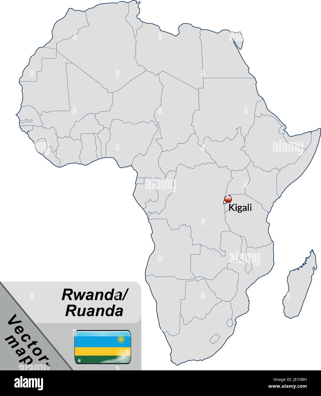 Rwanda map Stock Vector Images - Alamy