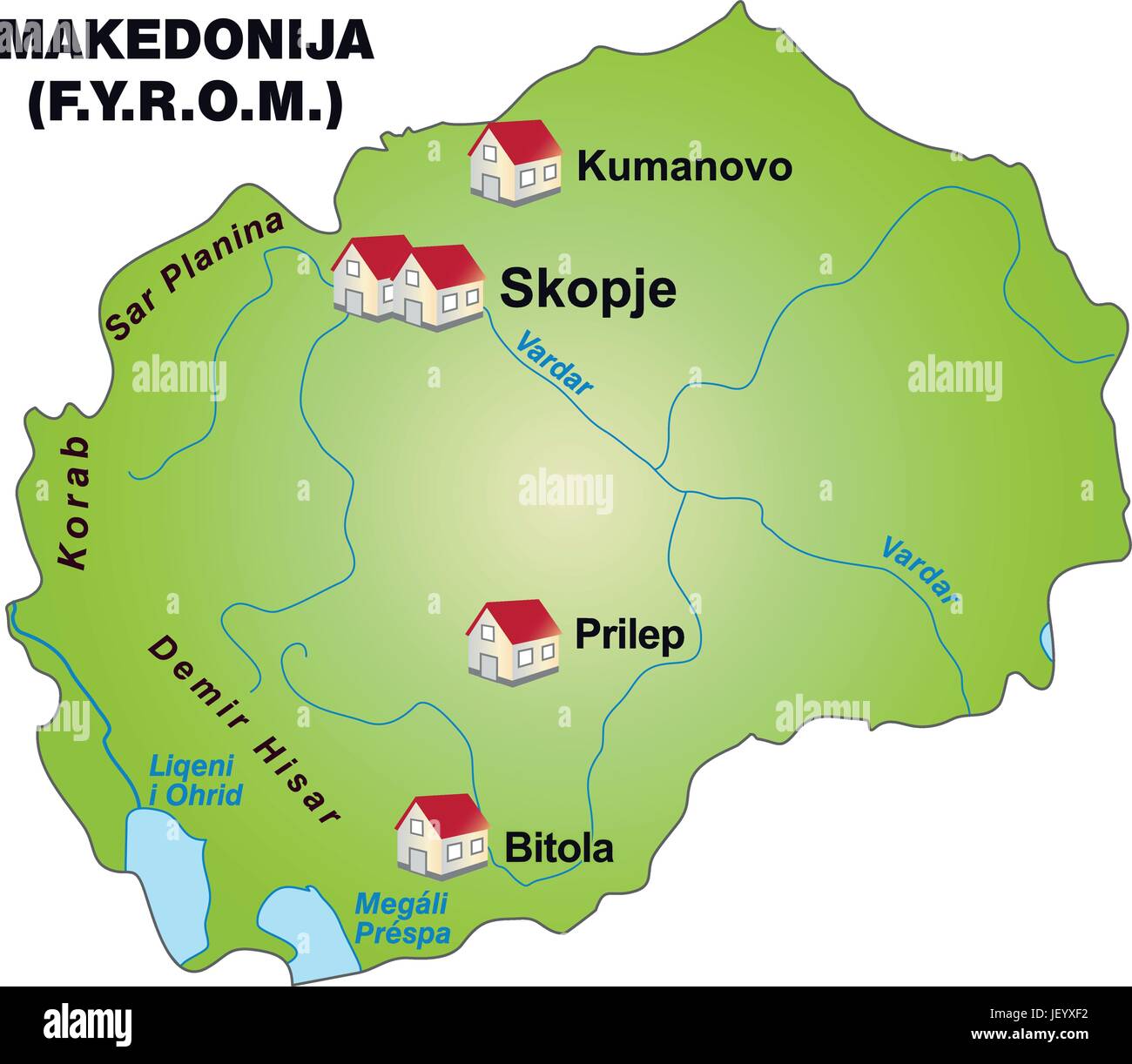 Makedonija Stock Vector Images - Alamy
