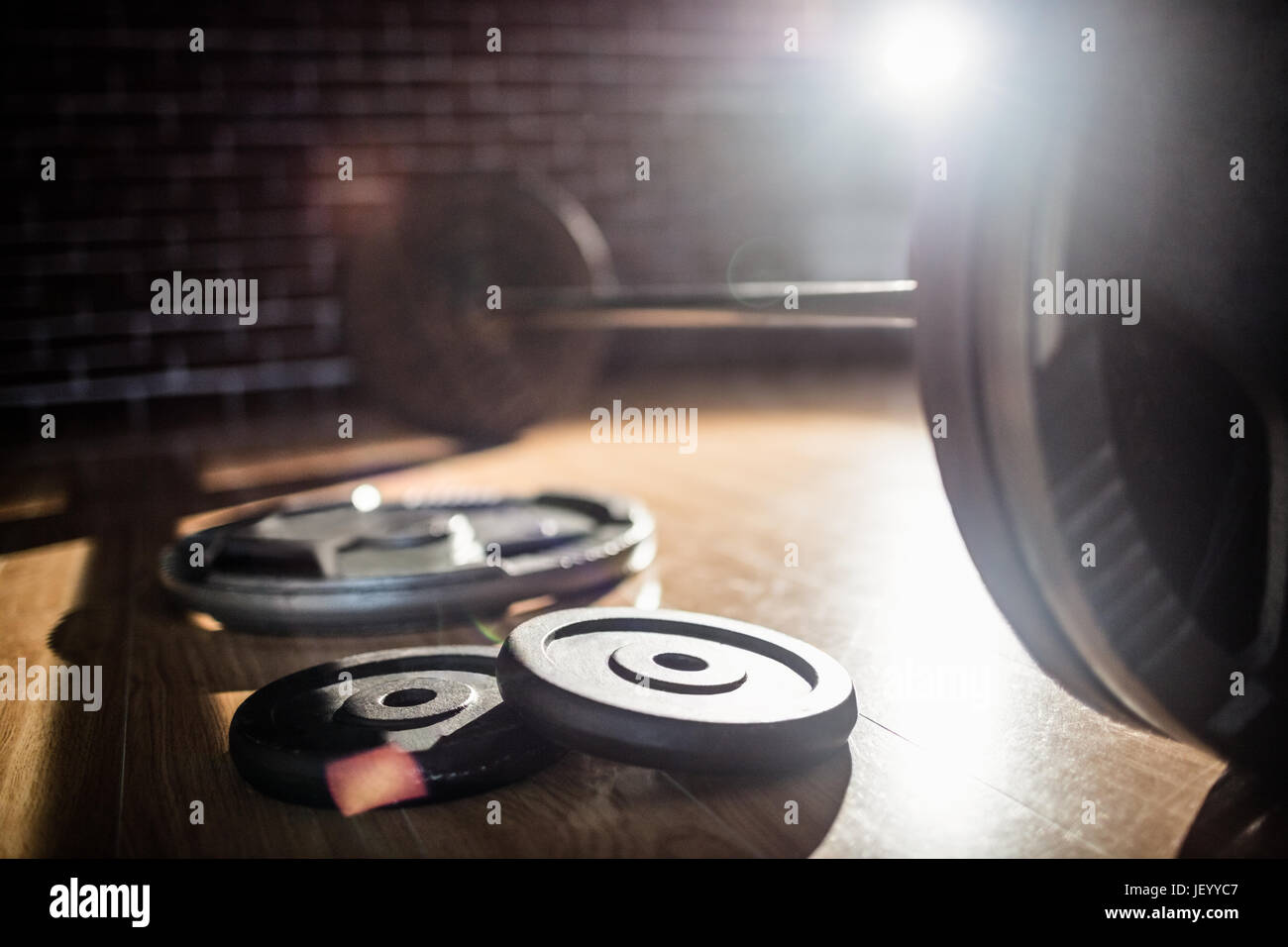 Close up of barbell Stock Photo - Alamy