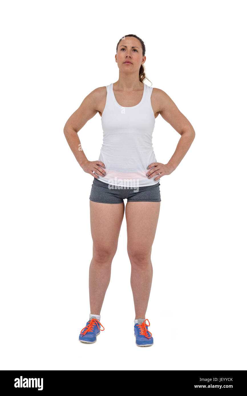 Hands on hip pose hi-res stock photography and images - Alamy