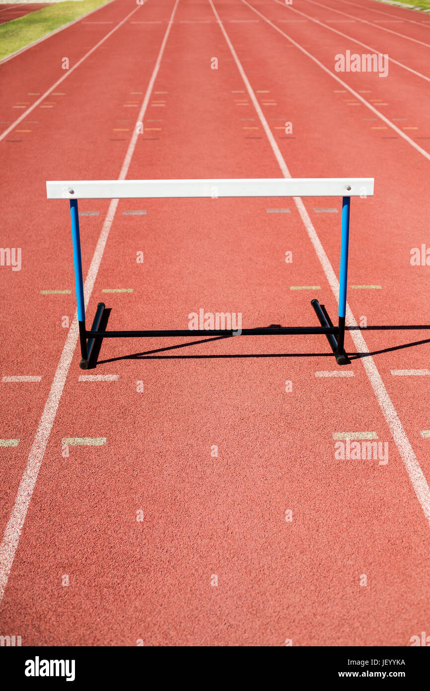 Hurdle on running track Stock Photo - Alamy Hurdle on running track Stock Photo - Alamy