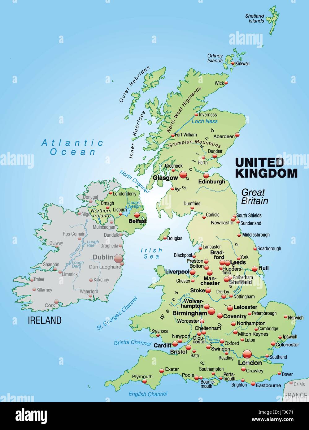 Map britain hi-res stock photography and images - Alamy