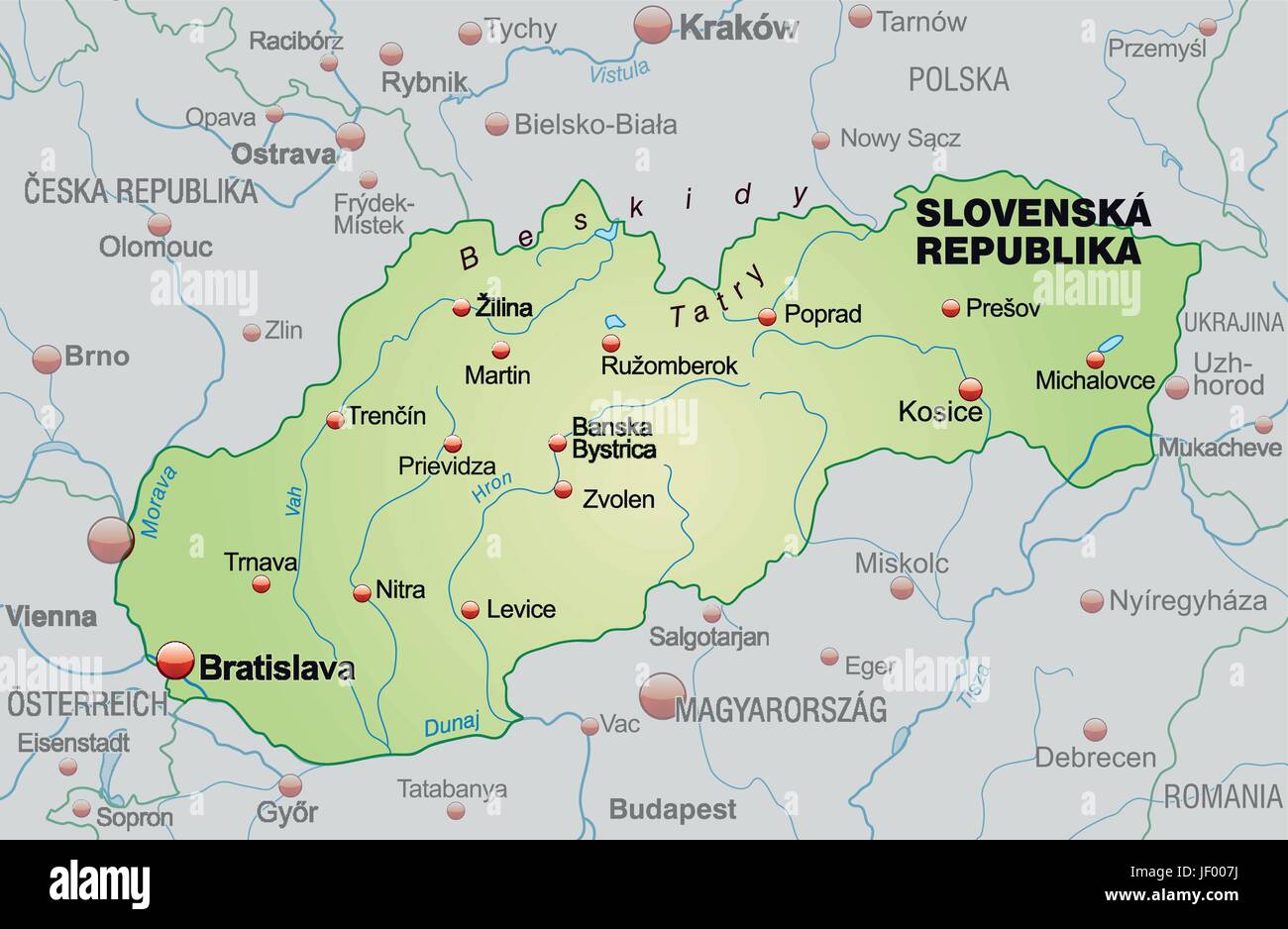 slovakia, border, card, synopsis, borders, atlas, map of the world, map ...