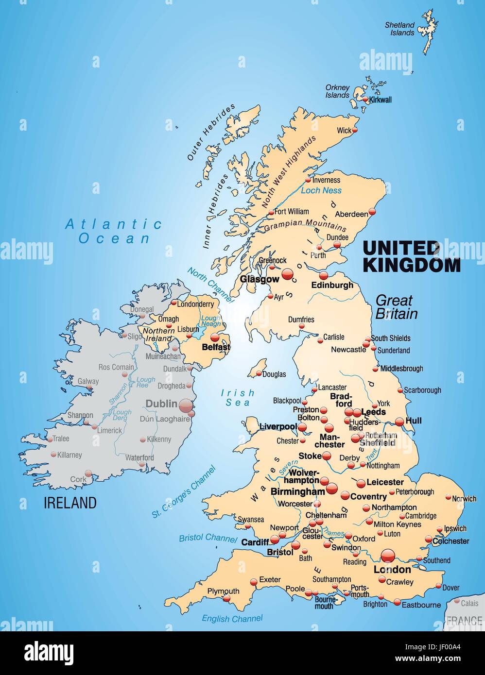 Britain map hi-res stock photography and images - Alamy