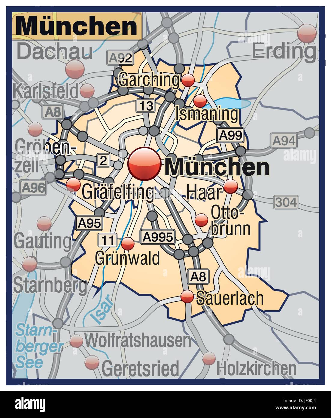Map Of Munich High Resolution Stock Photography and Images - Alamy