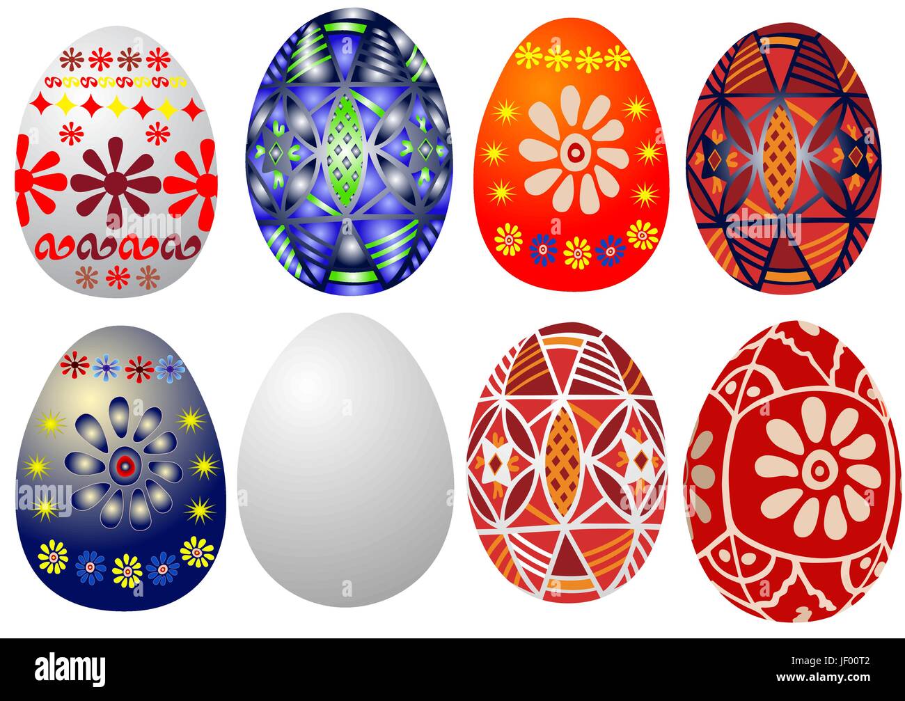 isolated, holiday, easter, decoration, egg, vector, pictogram, symbol ...
