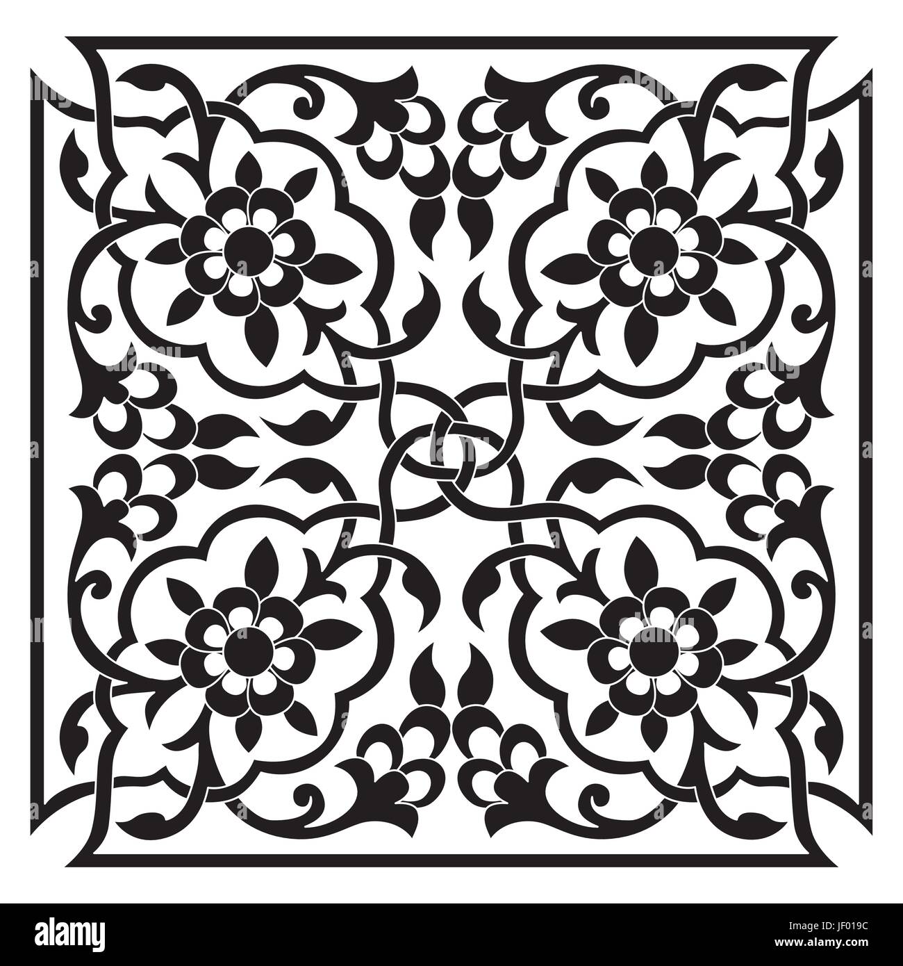 antique, traditional, pattern, anatolia, oriental, floral, design ...