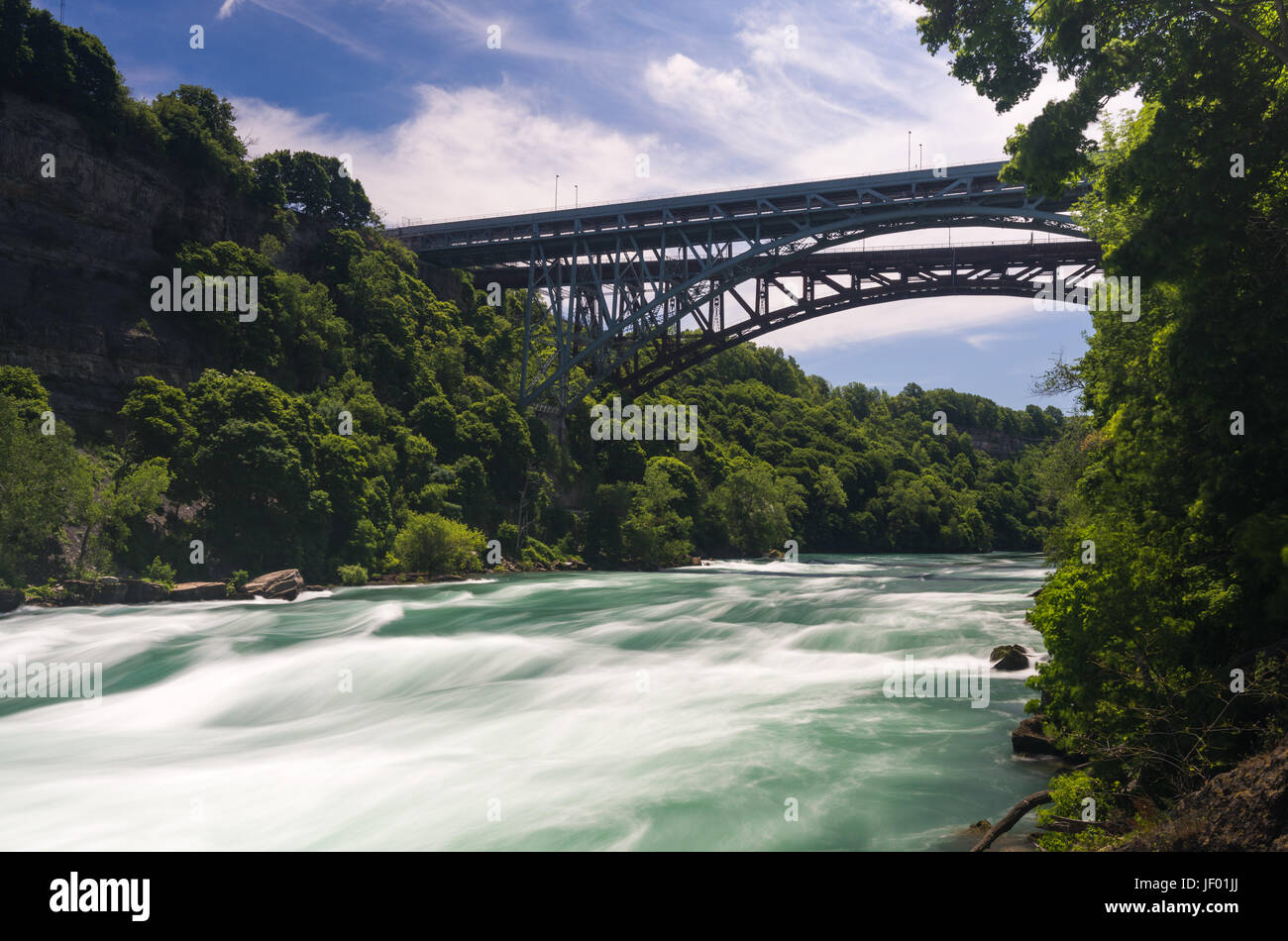 Niagara River at Whirlpool Bridge in Canada Stock Photo - Alamy