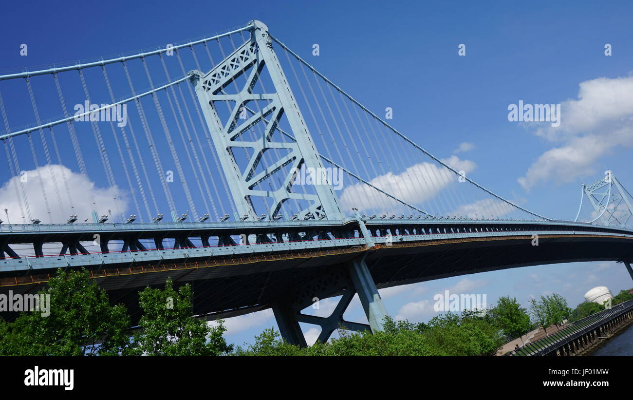 Benjamin Franklin Bridge in Philadelphia Stock Photo - Alamy