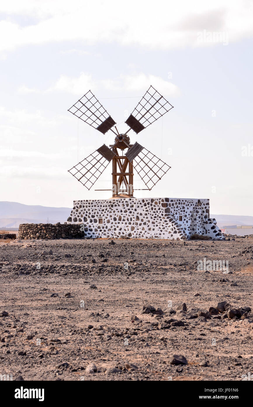 Classic Vintage Windmill Building Stock Photo - Alamy