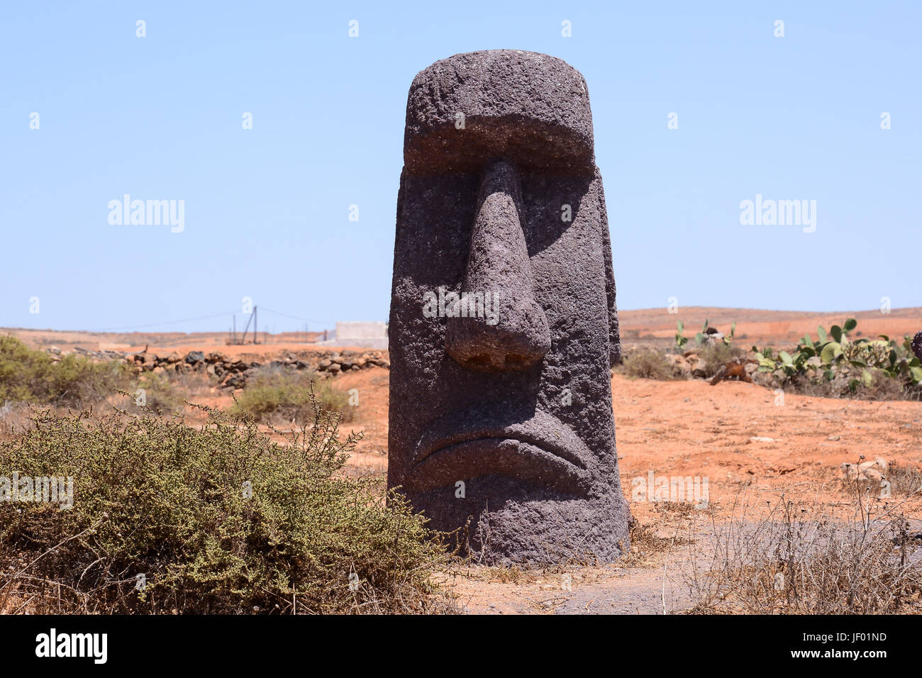 Classic Moai Mask Stock Photo - Alamy