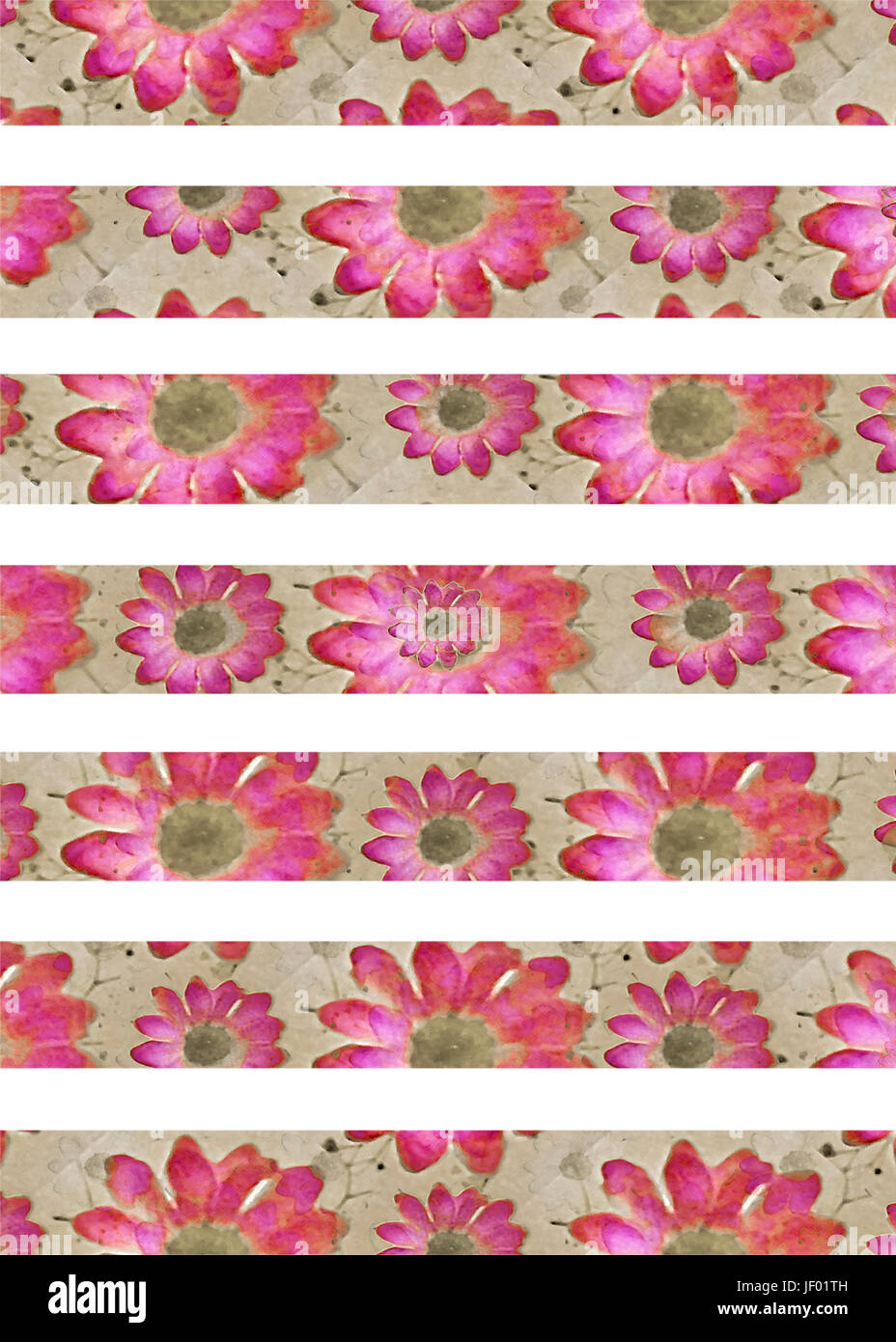 Stylized floral stripes hi-res stock photography and images - Alamy