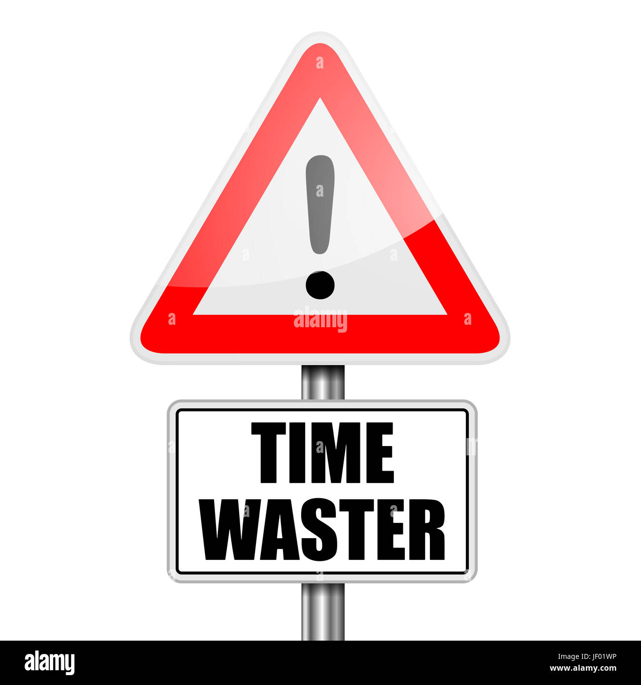 Attention Time Waster Stock Photo - Alamy