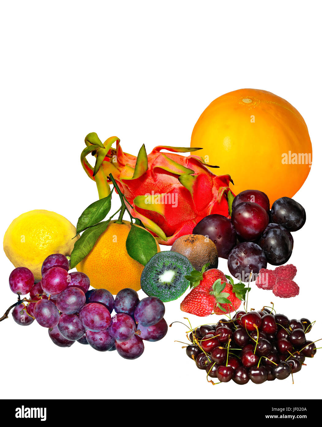 Fresh fruits and berries Cut Out Stock Images & Pictures - Alamy