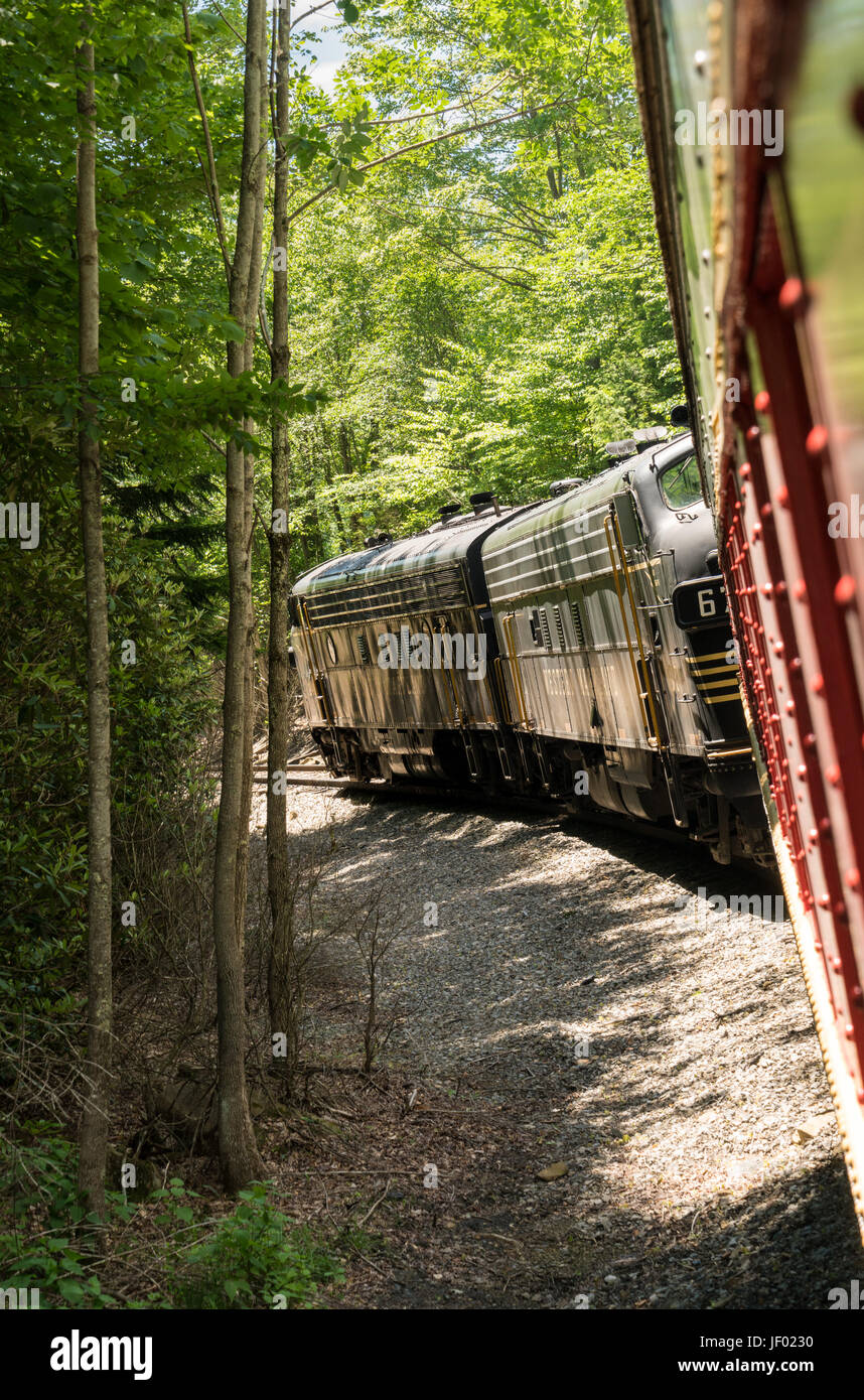 Tygart Flyer antique train excursion Stock Photo - Alamy