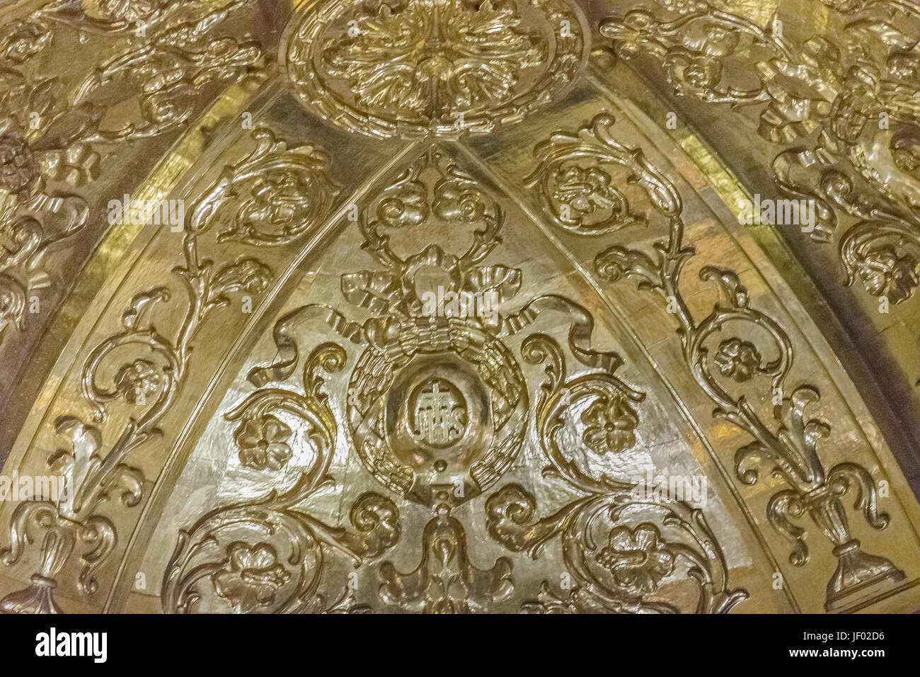 Religious Golden Ornament Stock Photo - Alamy