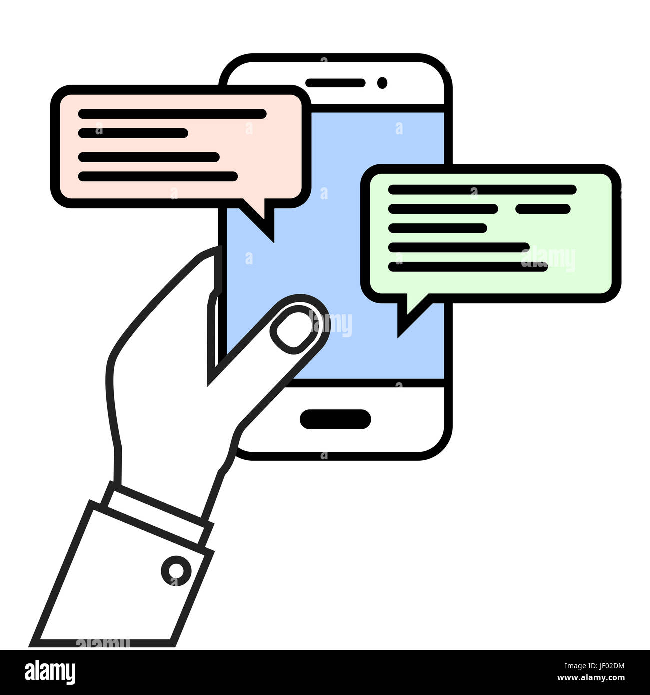 Mobile Message concept Stock Photo - Alamy