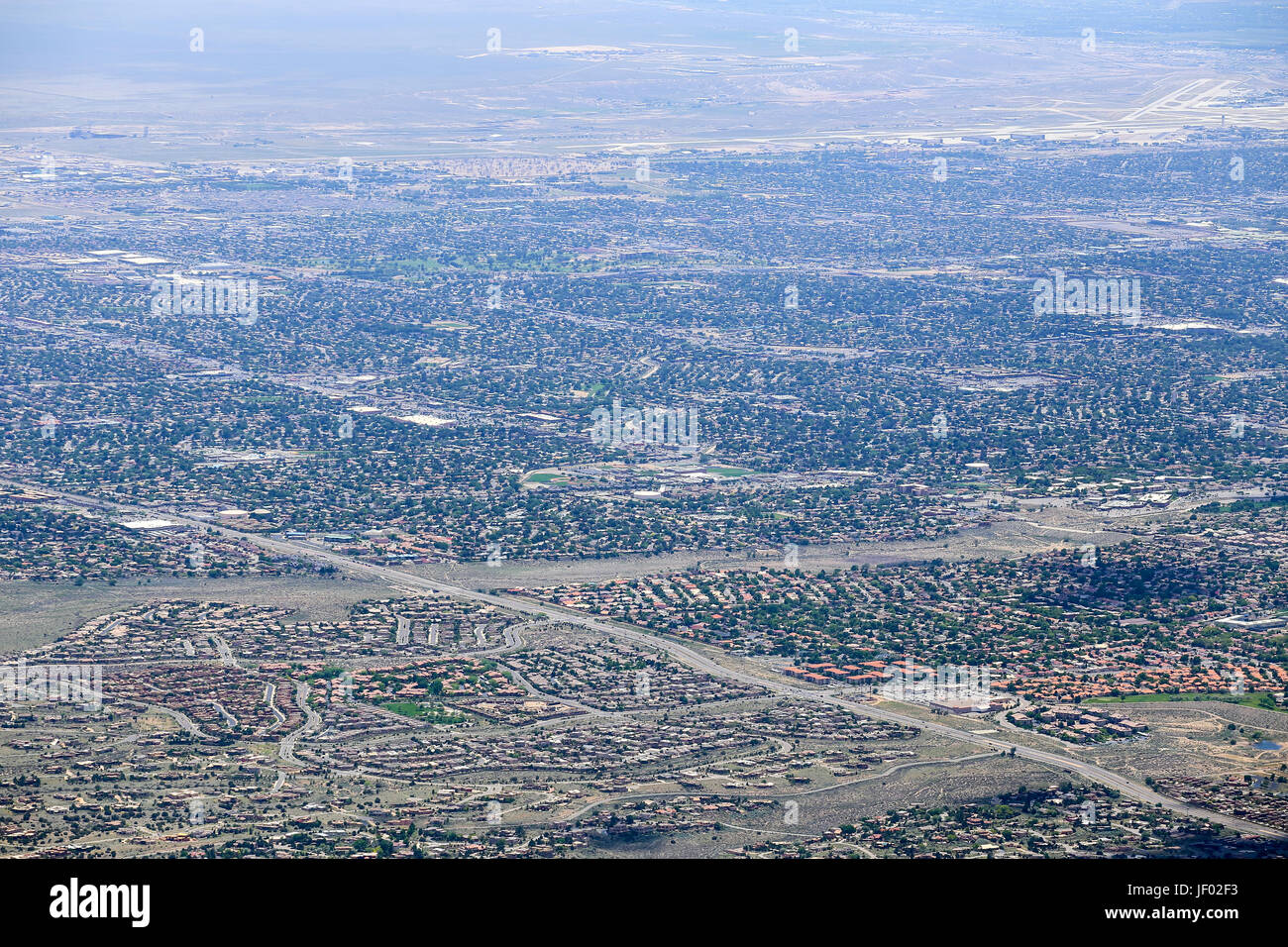 Albuquerque Aerial View Stock Photo - Alamy