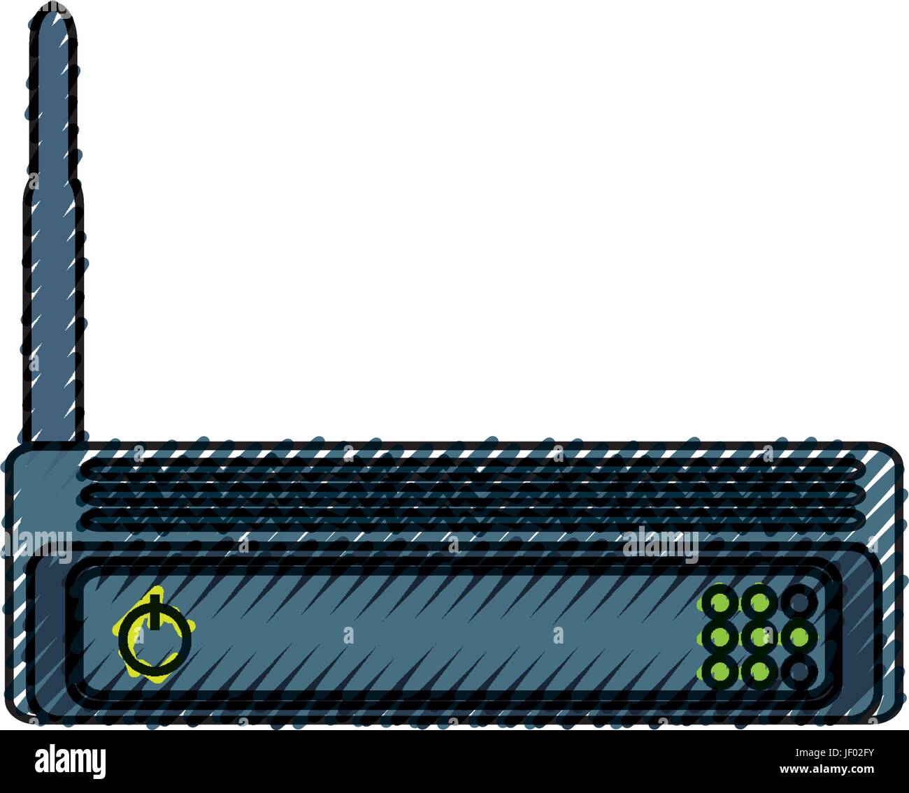 isolated wireless router Stock Vector Image & Art - Alamy