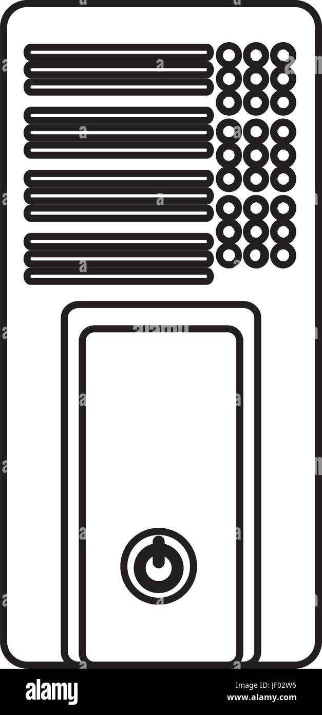 isolated pc tower Stock Vector Image & Art - Alamy