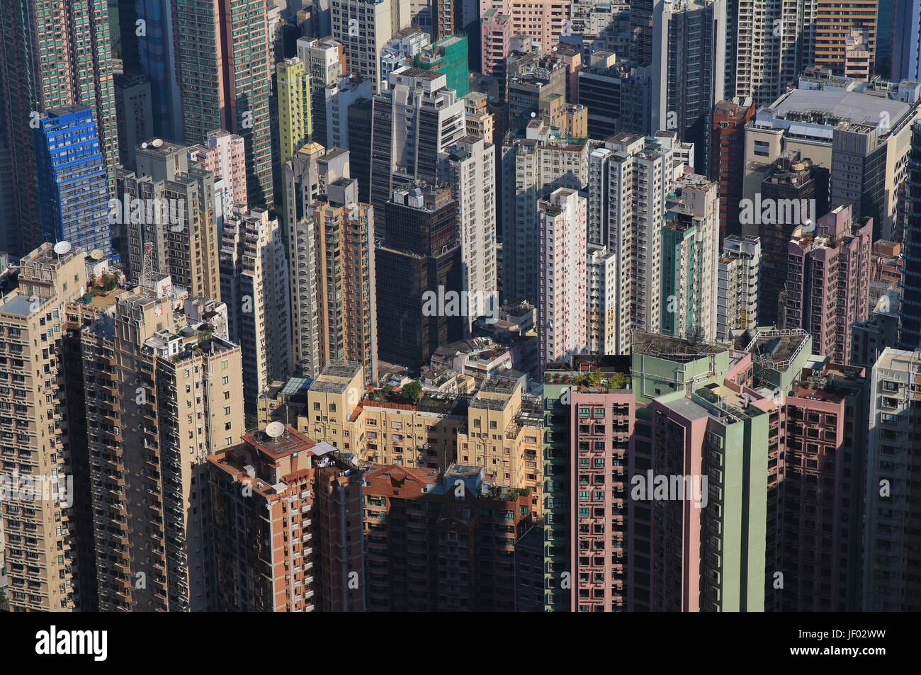 Dense populated city Hong Kong Stock Photo - Alamy