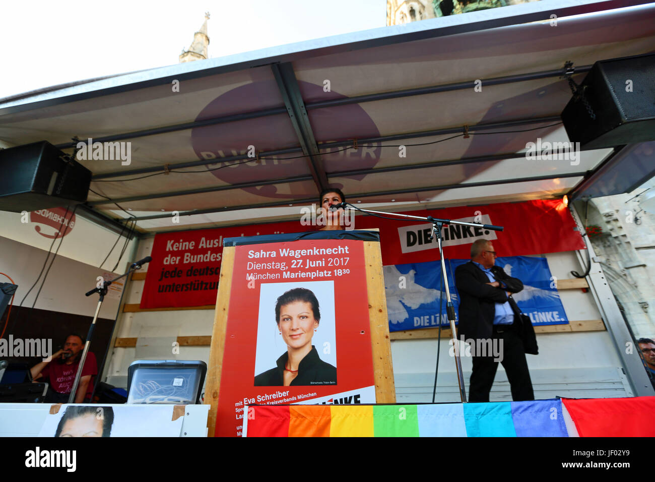 Munich, Germany. 27th June, 2017. The German opposition leader Sahra ...