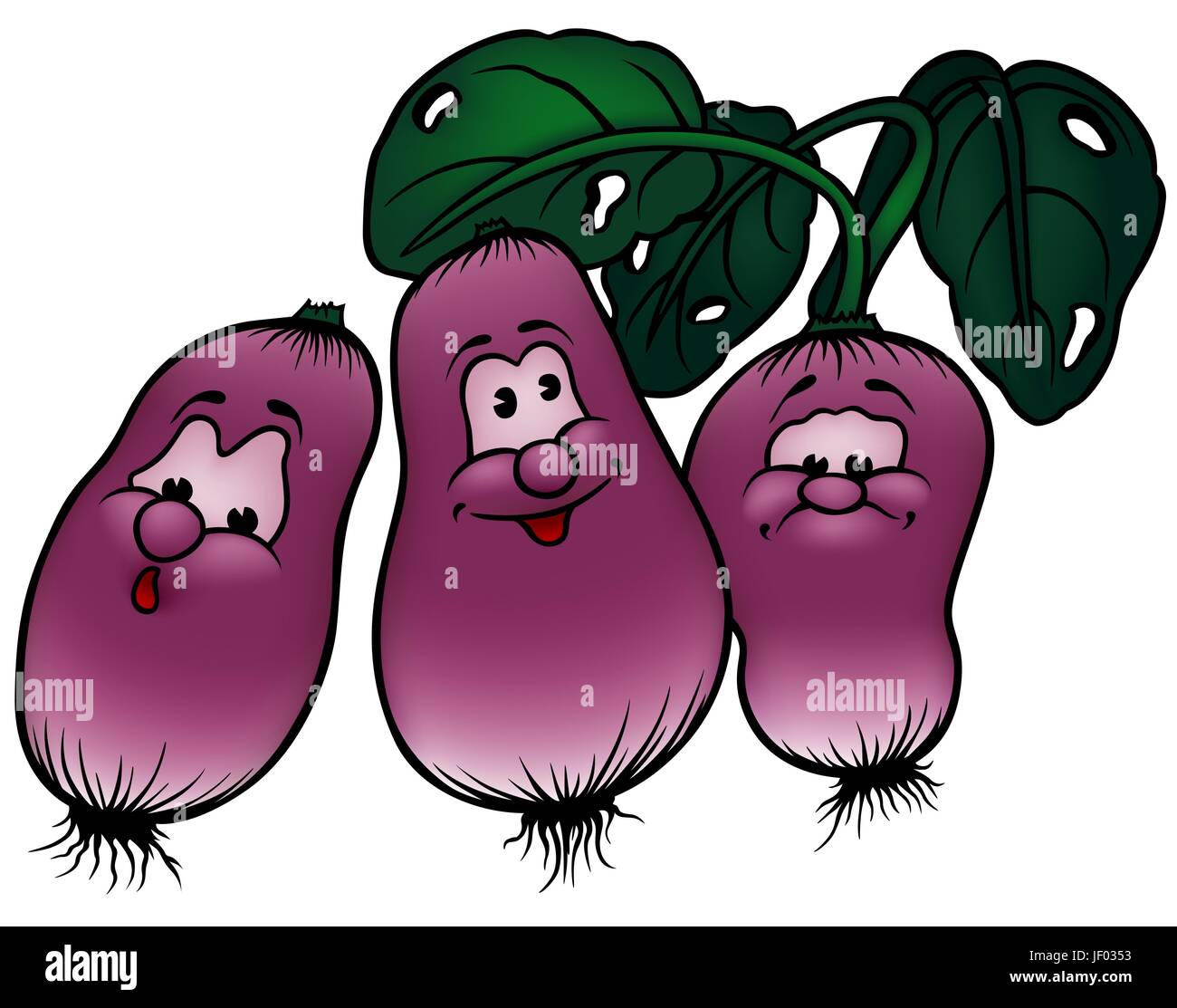 vegetable, radish, cartoon, vitamins, vitamines, comic, illustration ...