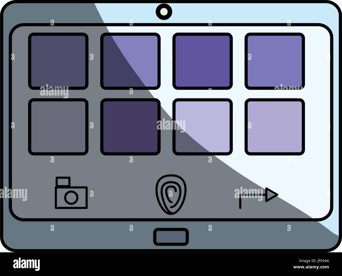 isolated smart tablet Stock Vector Image & Art - Alamy