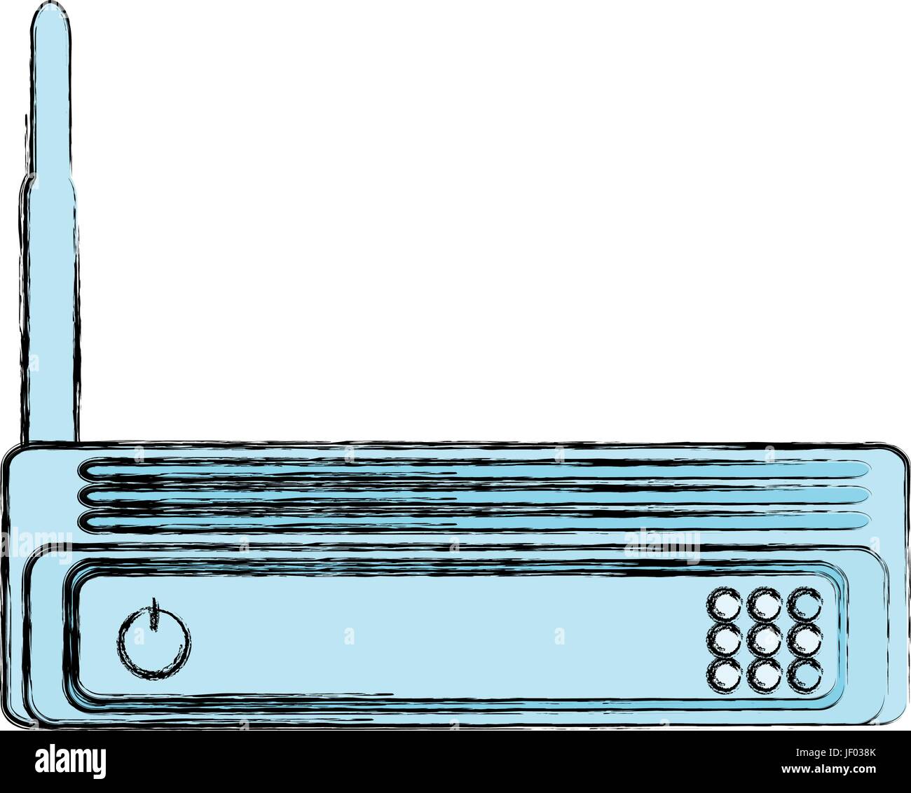 isolated wireless router Stock Vector Image & Art - Alamy