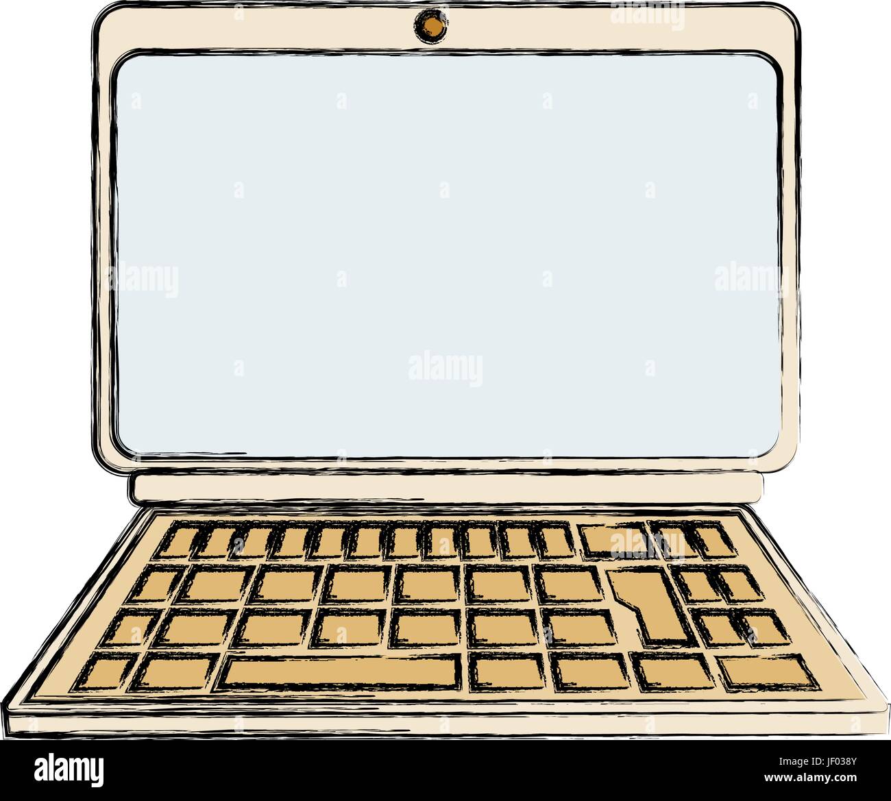 isolated portable laptop Stock Vector Image & Art - Alamy