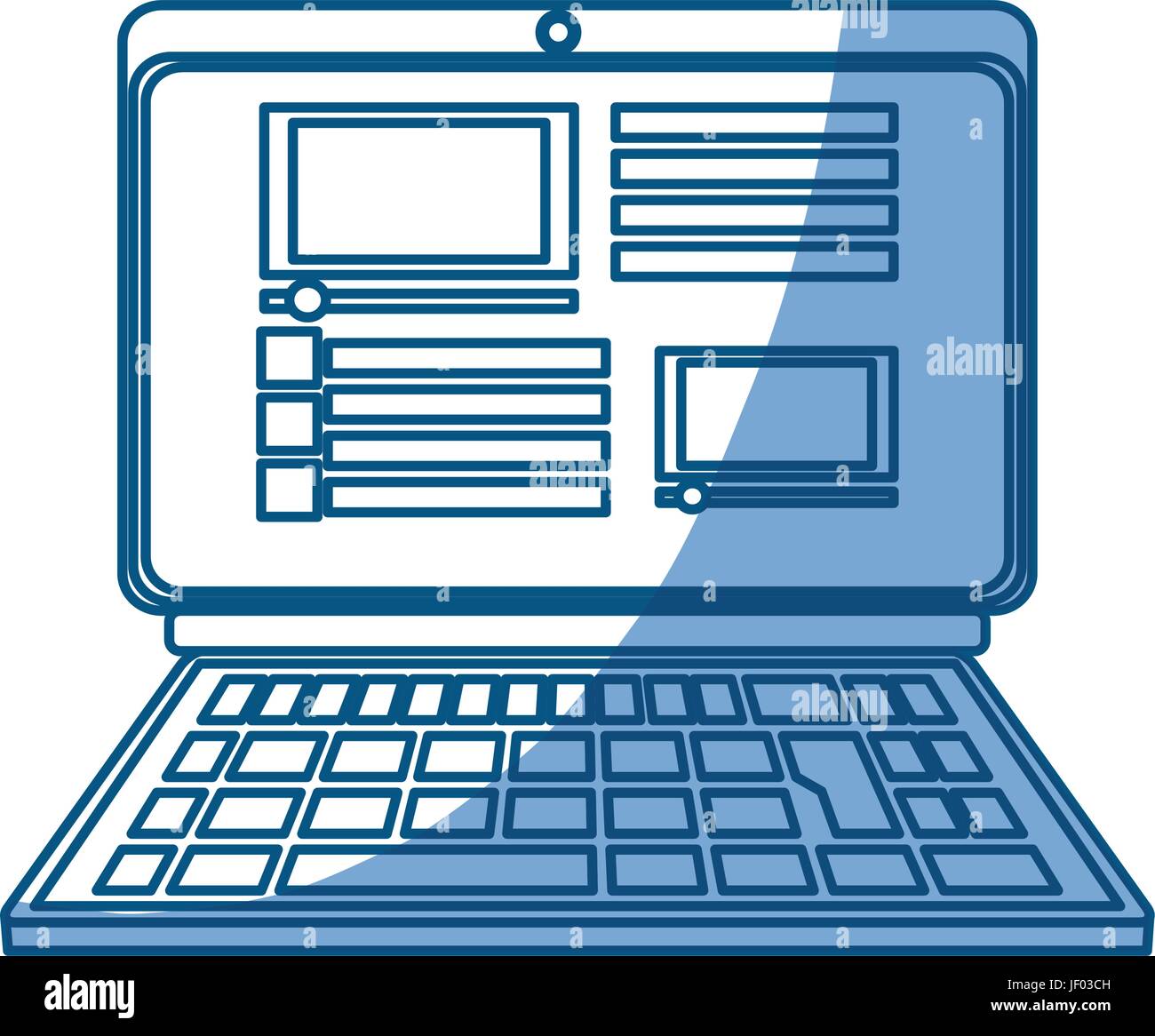 isolated portable laptop Stock Vector Image & Art - Alamy