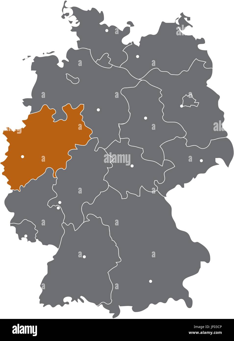 Nrw map hi-res stock photography and images - Alamy