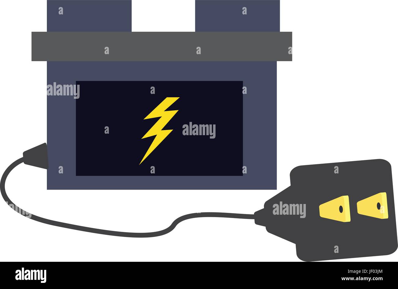Hybrid car battery cell Stock Vector Images - Alamy