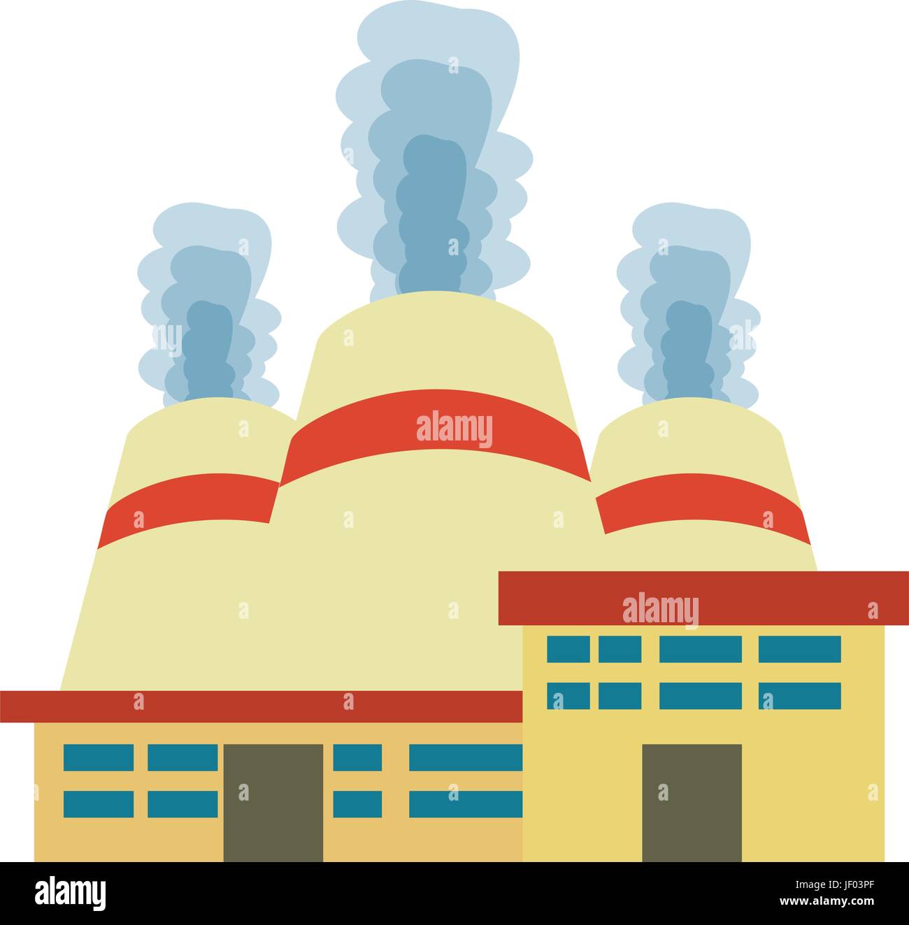 isolated nuclear factory Stock Vector Image & Art - Alamy