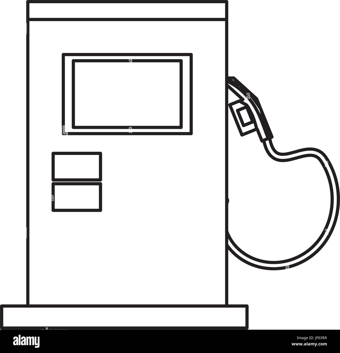 isolated gas station machine Stock Vector Image & Art - Alamy