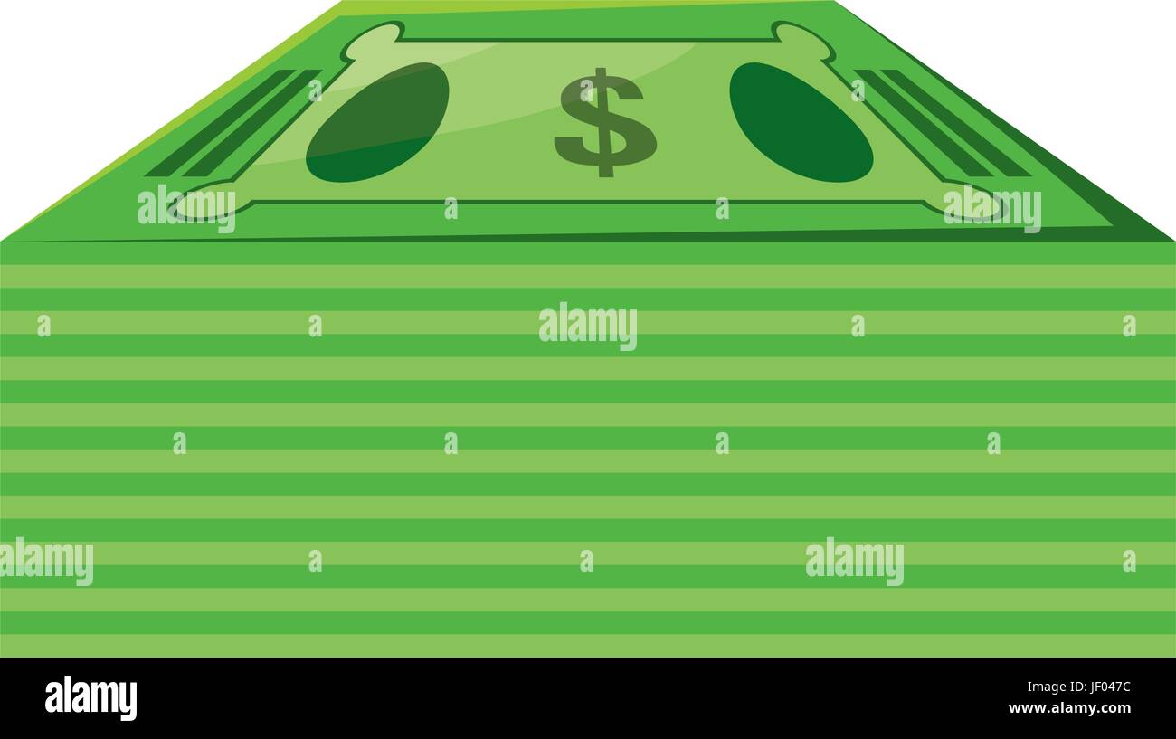 isolated green money bills Stock Vector Image & Art - Alamy