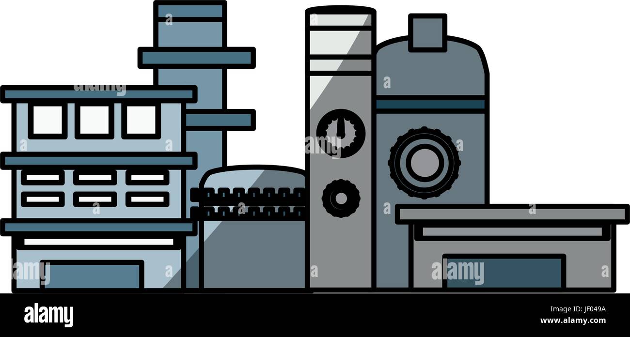 isolated factory building Stock Vector Image & Art - Alamy