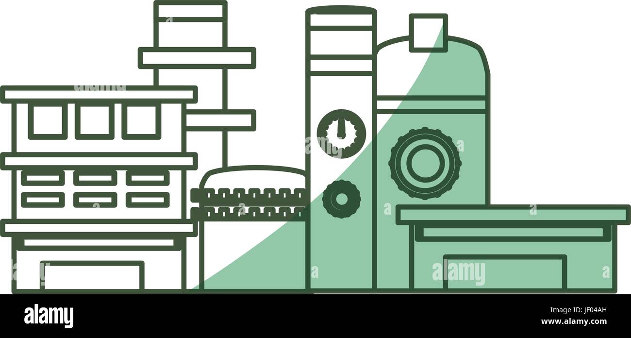 isolated factory building Stock Vector Image & Art - Alamy