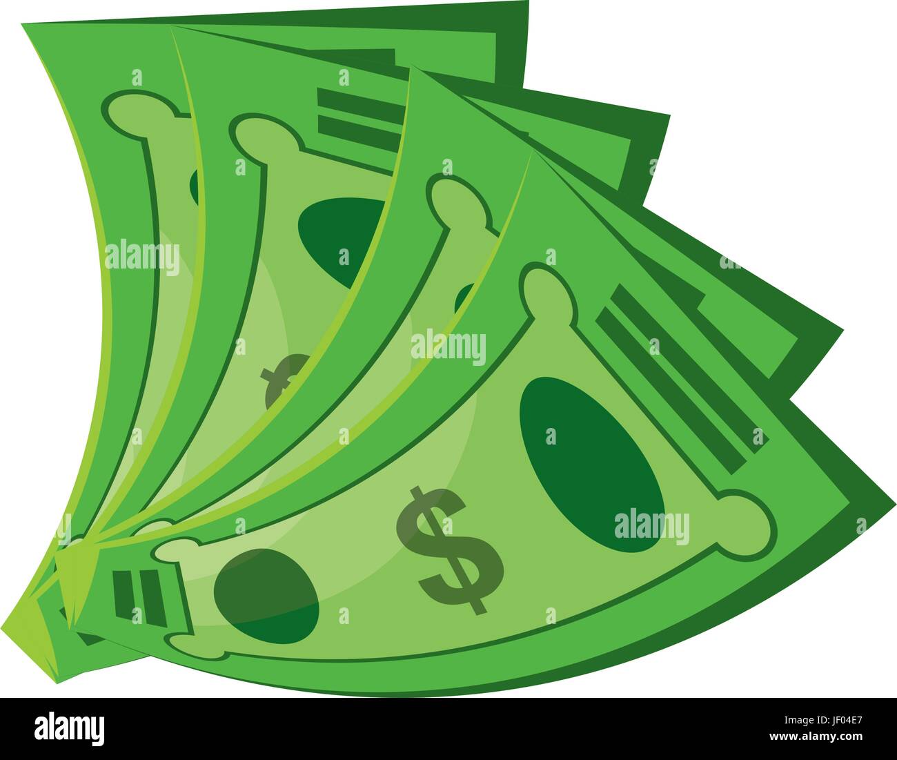 isolated green money bills Stock Vector Image & Art - Alamy