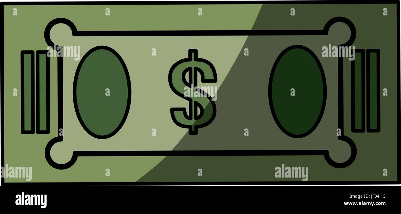 isolated green money bill Stock Vector Image & Art - Alamy