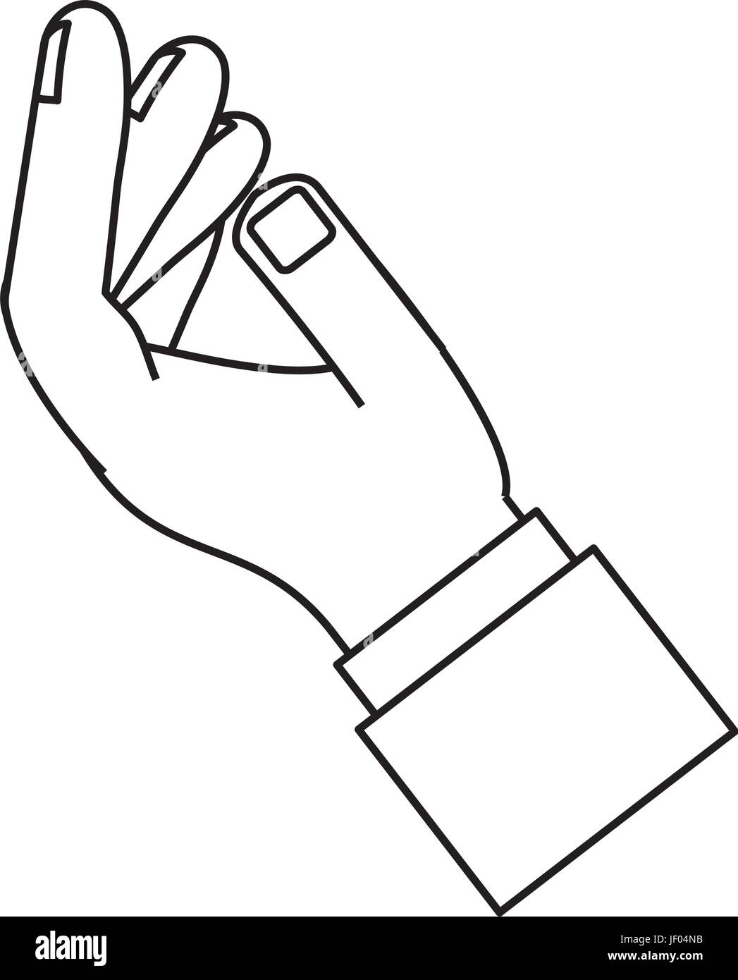 Hand palm open Stock Vector Image & Art - Alamy