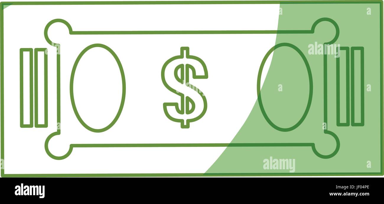 isolated green money bill Stock Vector Image & Art - Alamy