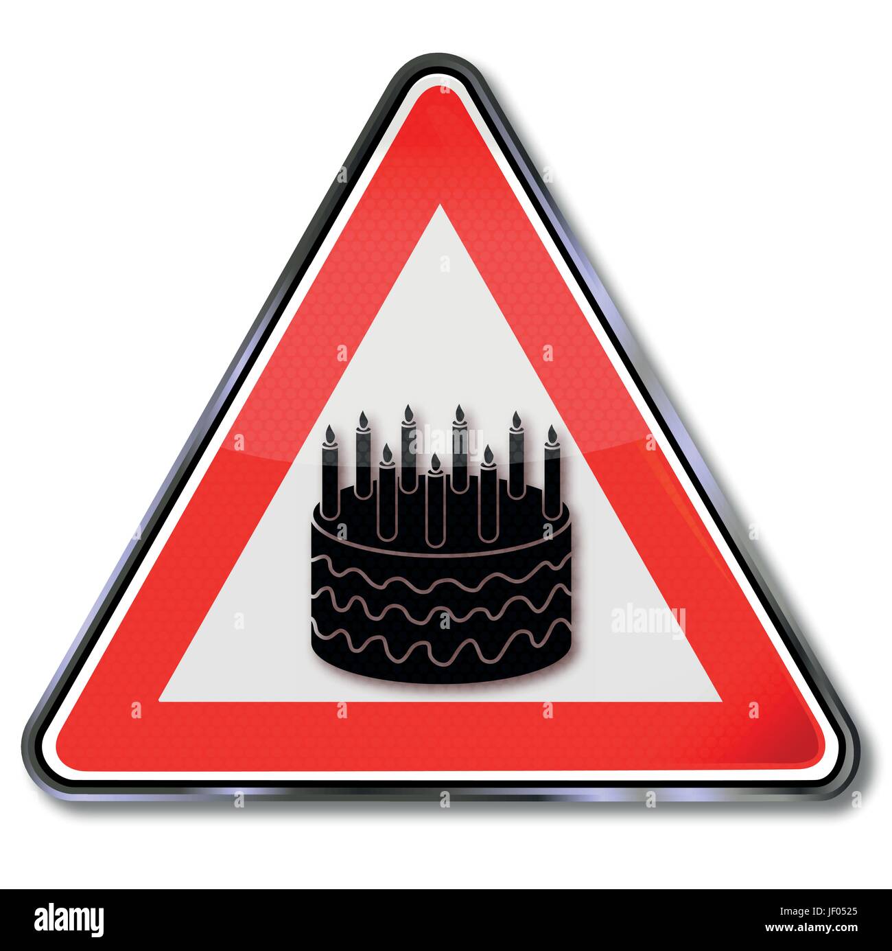 sign with birthday cake Stock Vector Image & Art - Alamy