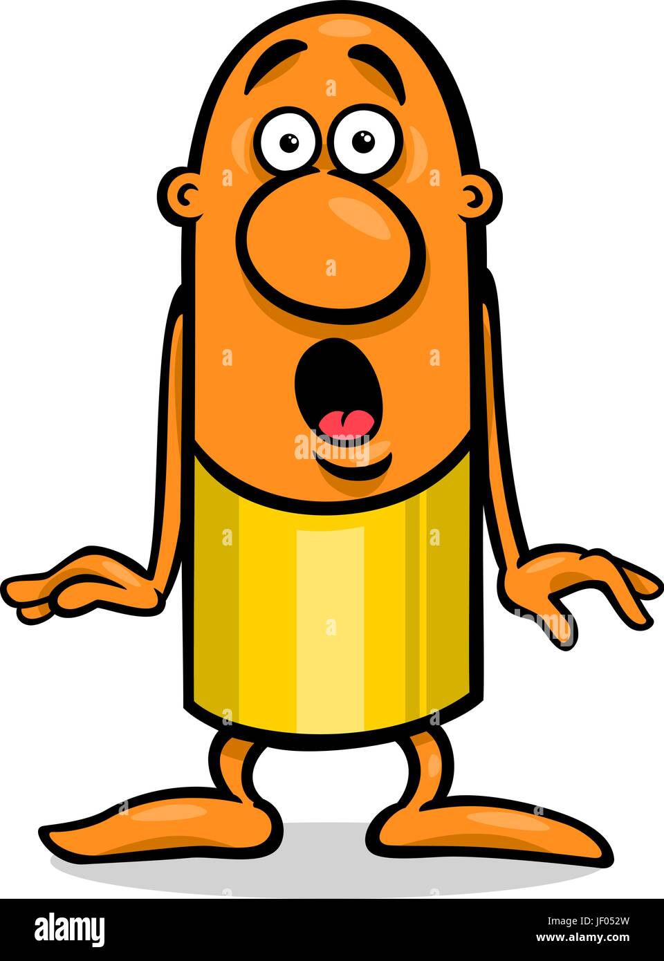 Cartoon startled man hi-res stock photography and images - Alamy